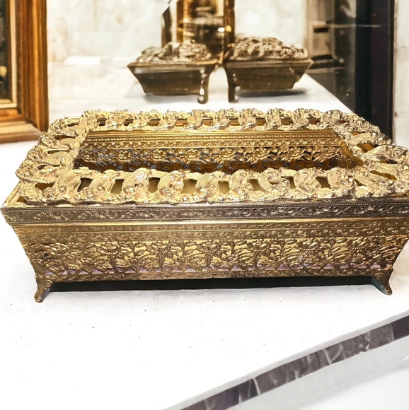 Bath | Hollywood Regency Tissue Holder | Poshmark